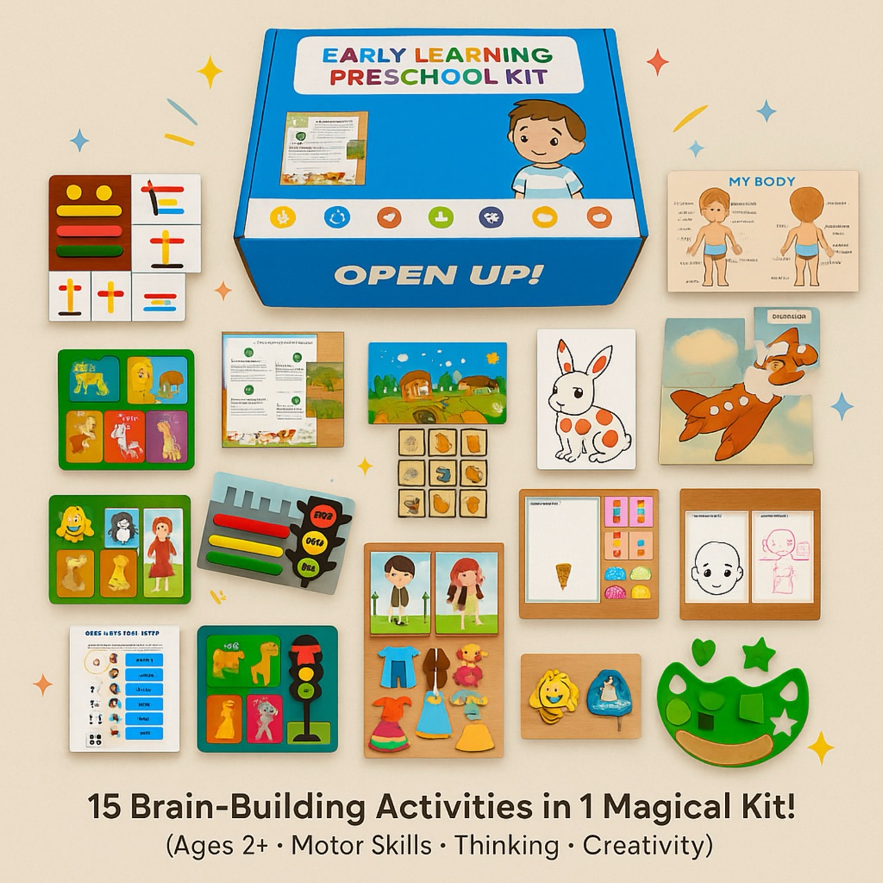 Montessori Learning Kit for 2-Year-Olds | Early Skill Development